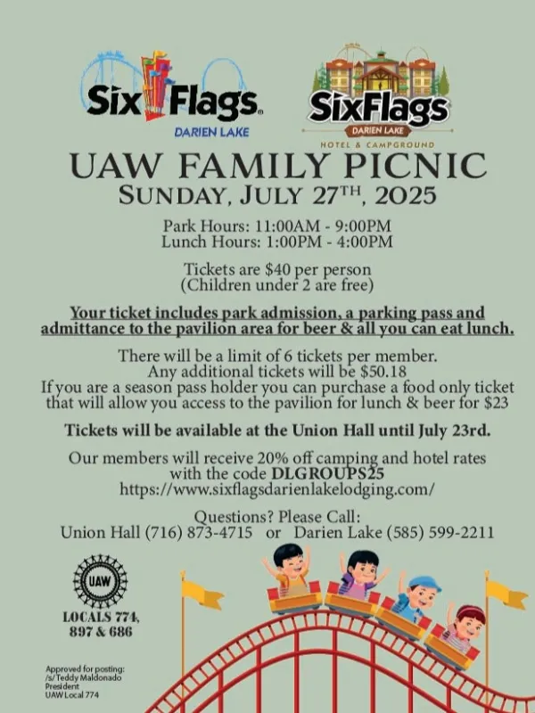 2025 UAW Family Picnic | UAW Local 774